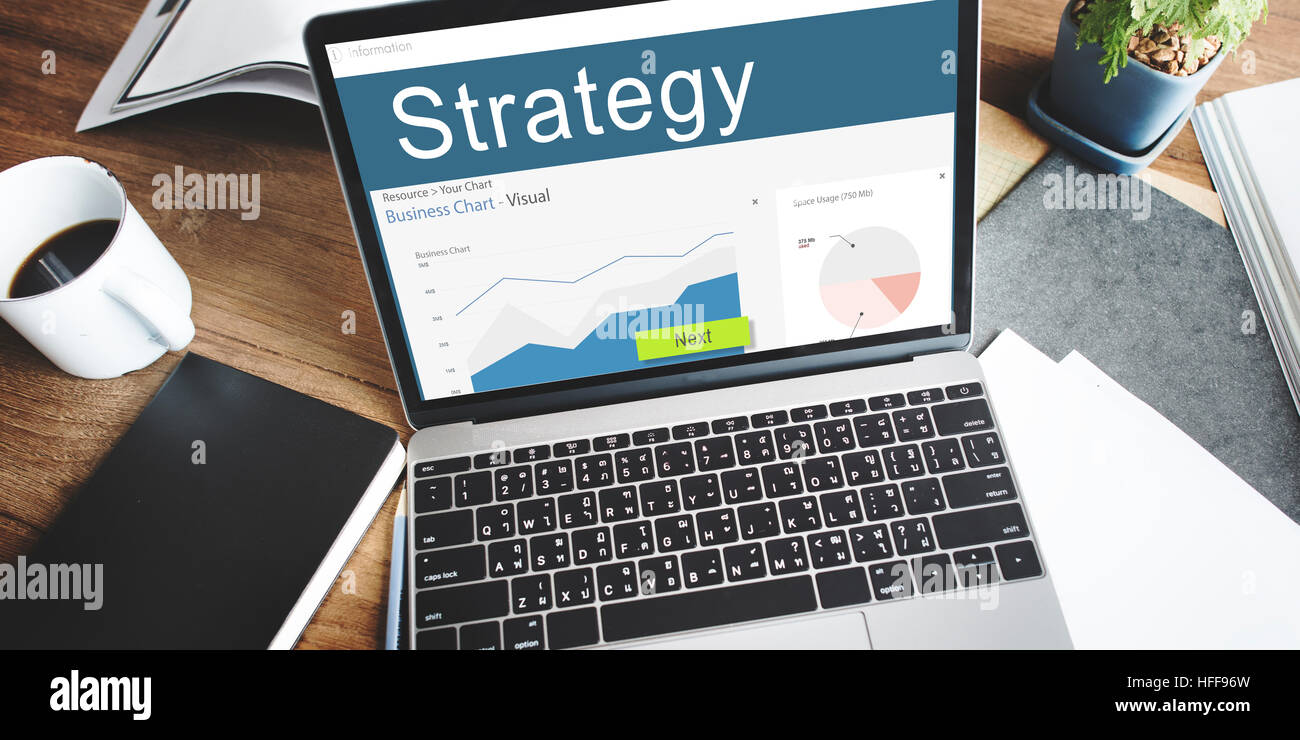Business Strategy Graph Analysis Marketing Concept Stock Photo - Alamy