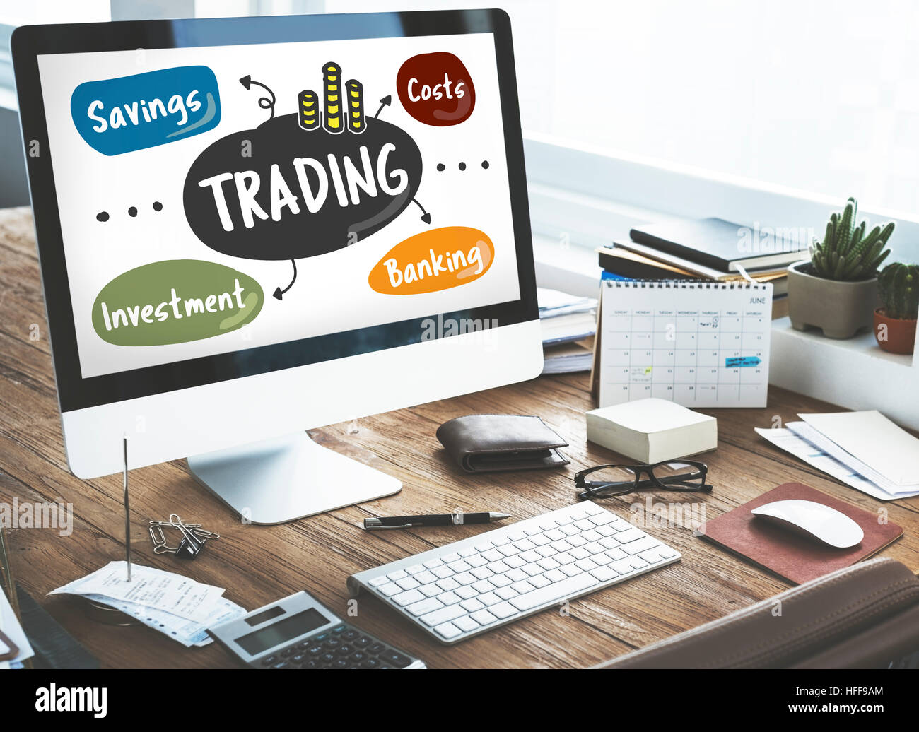 Stock Market Trading Word Diagram Concept Stock Photo - Alamy