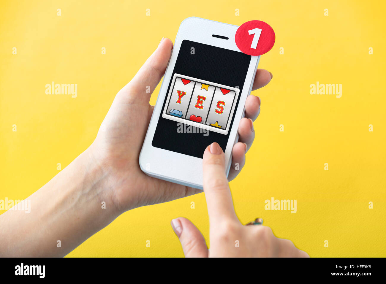 Yes Answer Absolutely Indeed Reply Right Sure Concept Stock Photo - Alamy