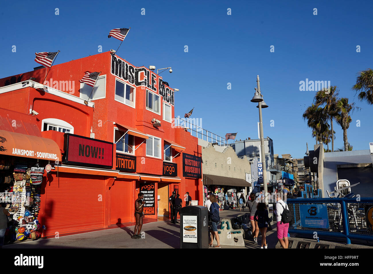 Muscle beach, California Stock Photo - Alamy