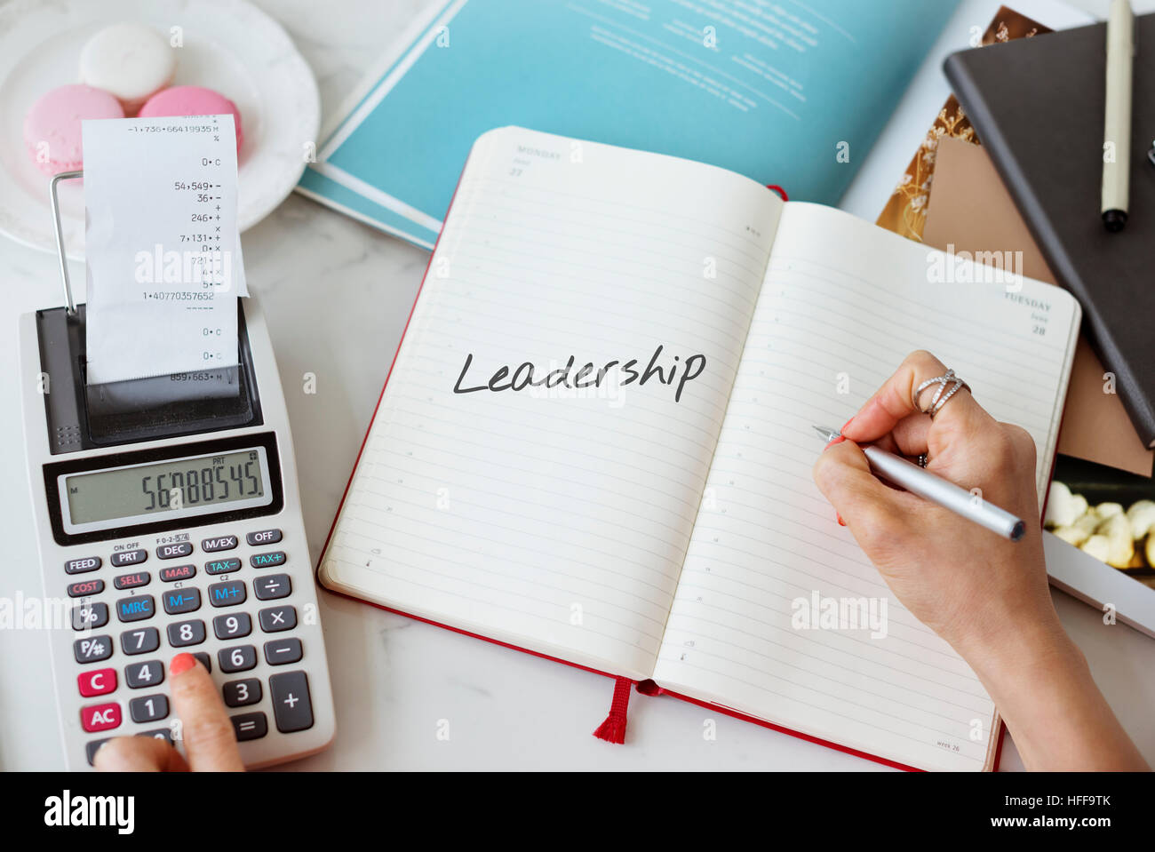 Learn and Lead Leadership Management Organization Concept Stock Photo ...