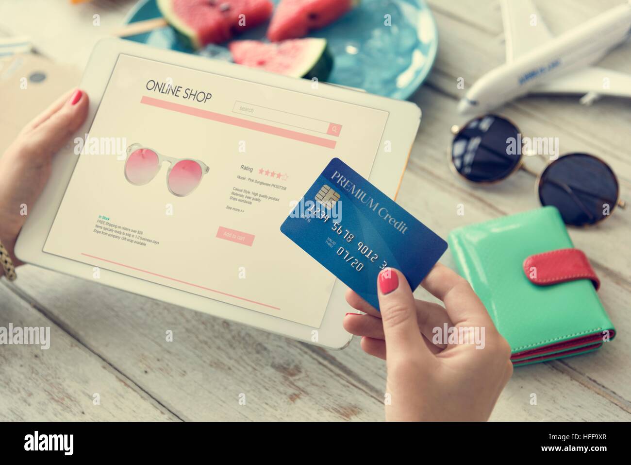 Person Shopping Online Connection Concept Stock Photo - Alamy