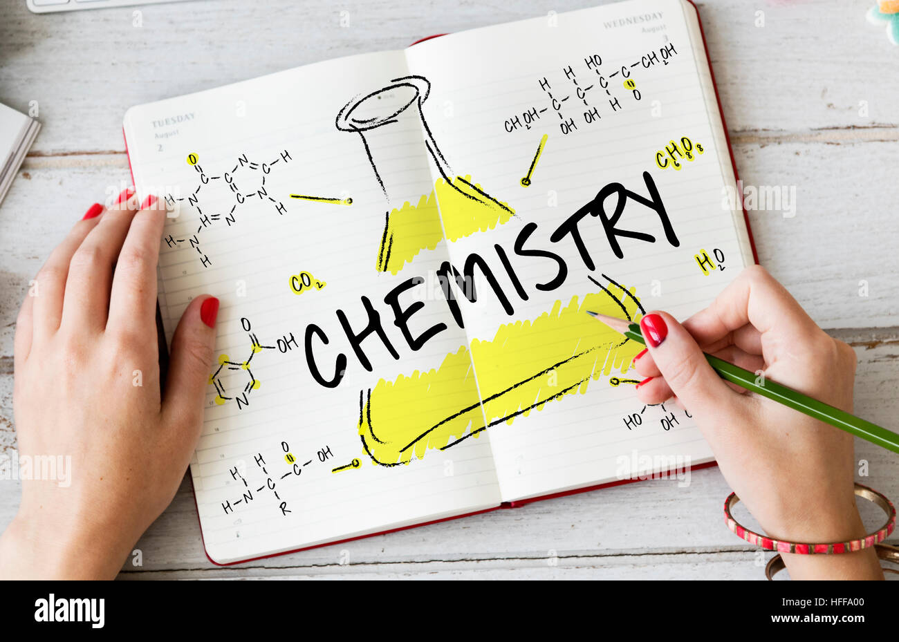 Science Experiment Laboratory Formula Chemical Concept Stock Photo - Alamy