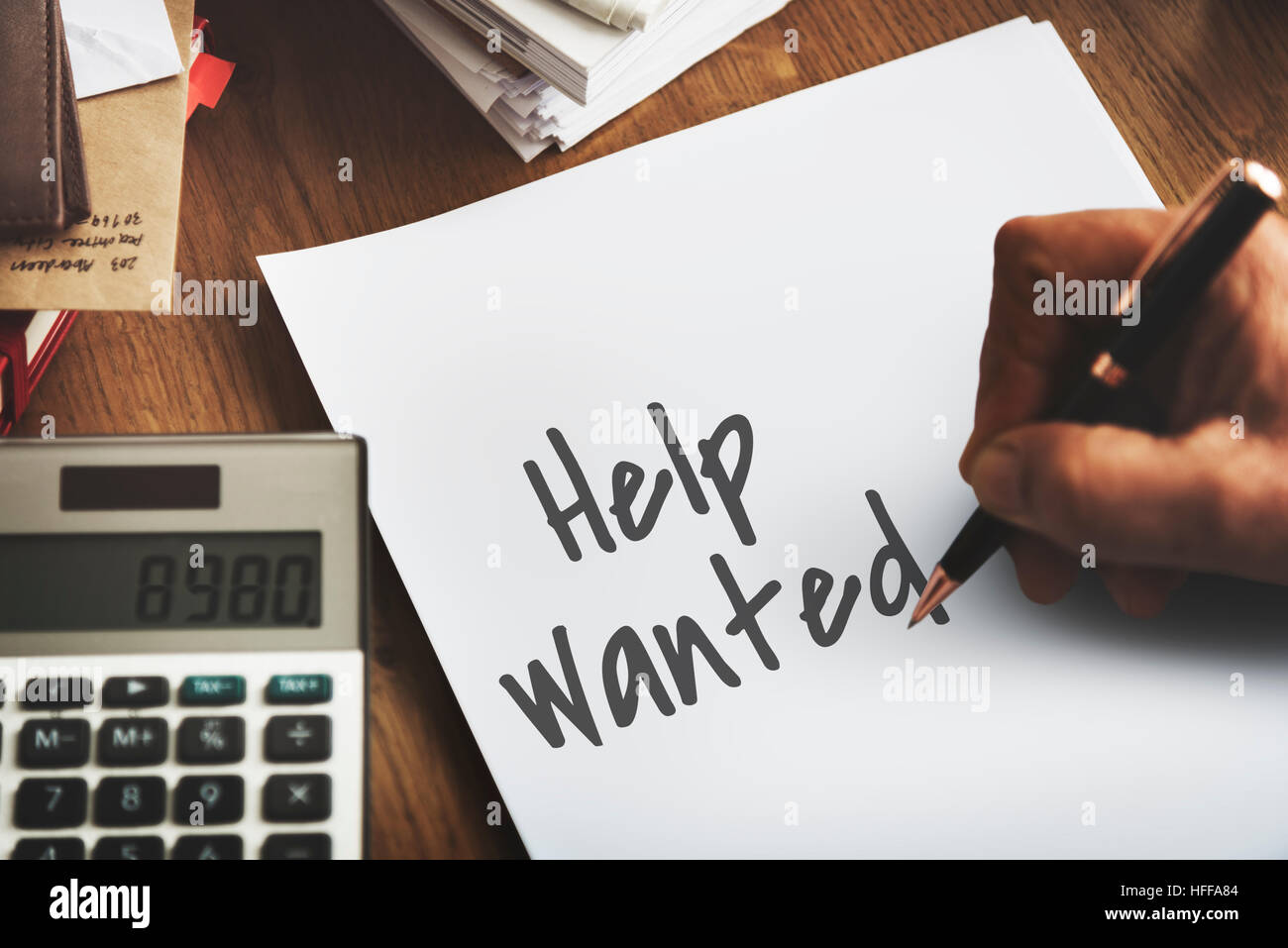 Employment Human Resources Help Wanted Manpower Recruitment Concept ...