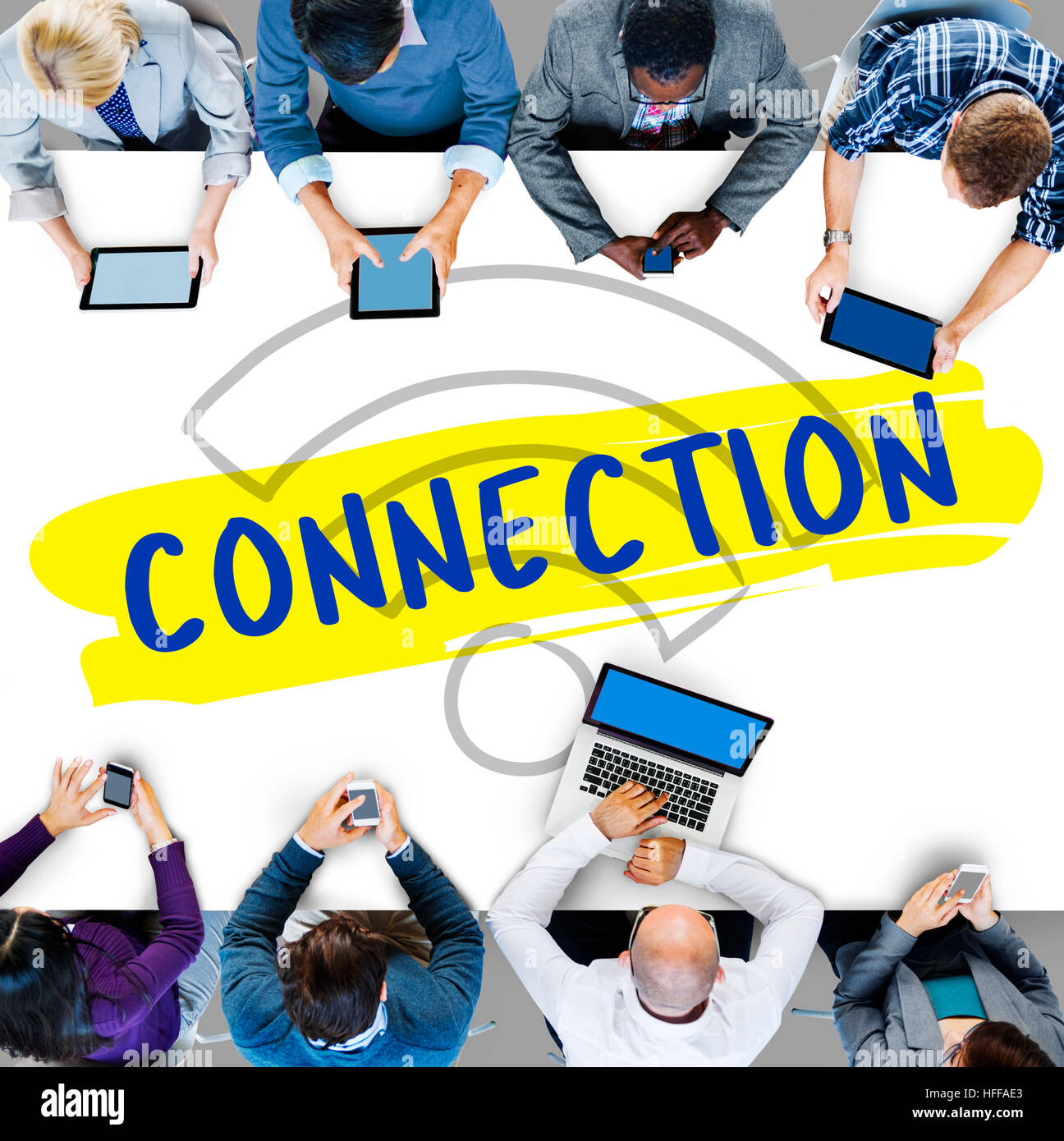 Business Team Connection Technology Networking Concept Stock Photo - Alamy