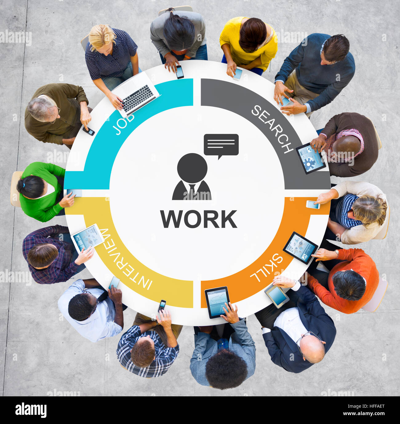 Job Team Join Work Hiring Hired Employed Concept Stock Photo - Alamy