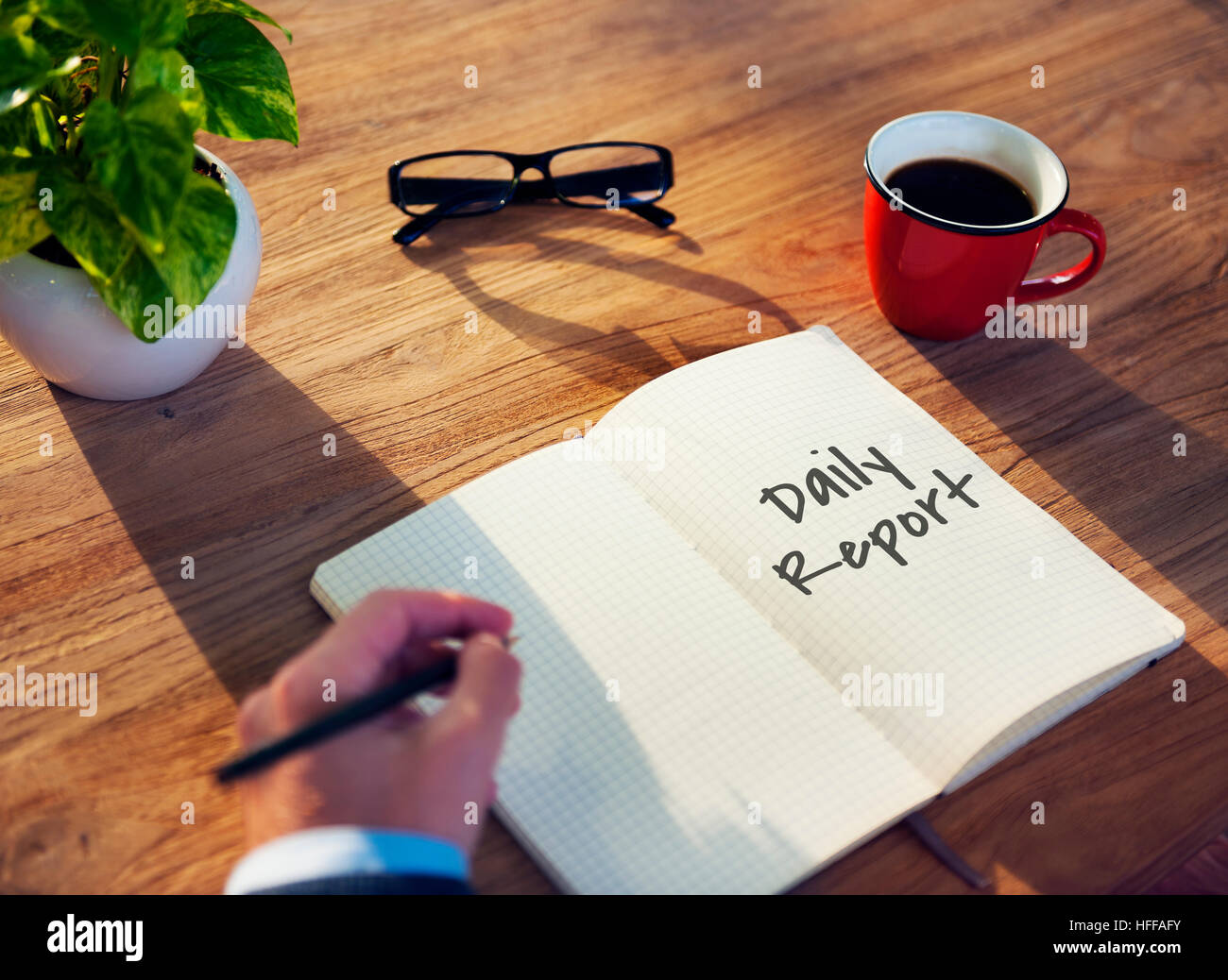Financial Daily Report Business Strategy Minutes Concept Stock Photo ...