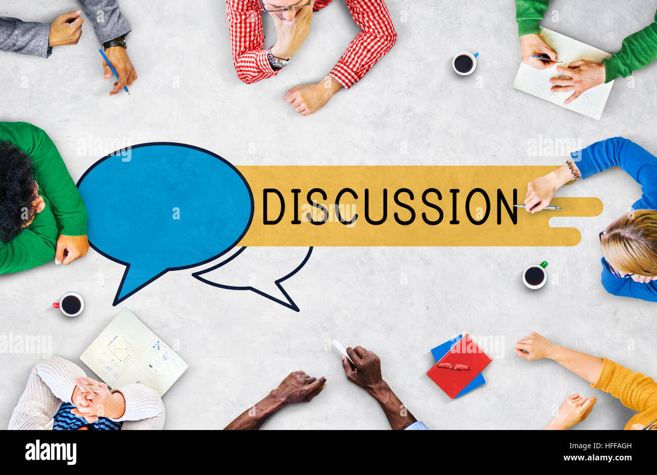 Discussion Communication Advice Negotiation Concept Stock Photo - Alamy
