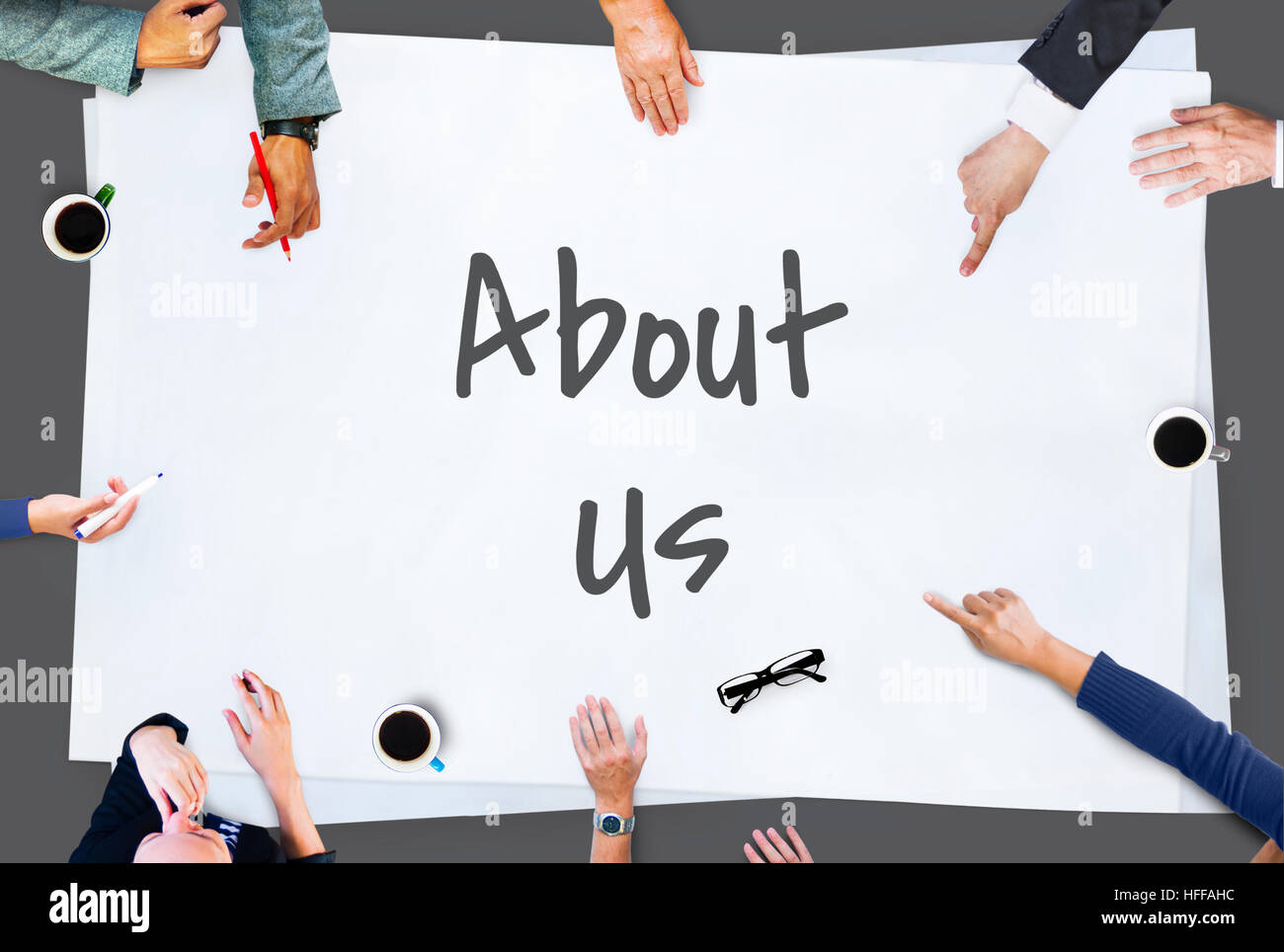 About Us Contact Service Support Profile Information Concept Stock ...