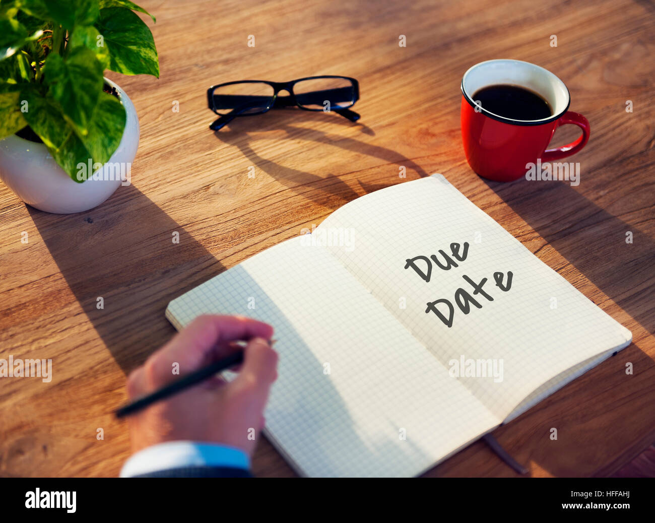 Due Date Deadline Agenda Management Organization Concept Stock Photo ...