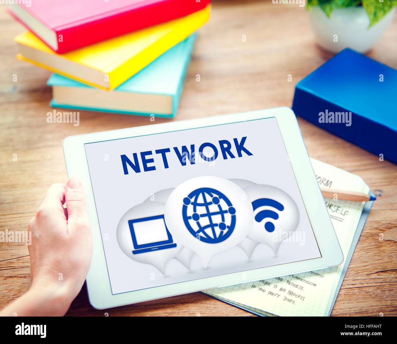 Internet Wireless Connection Icons Concept Stock Photo - Alamy