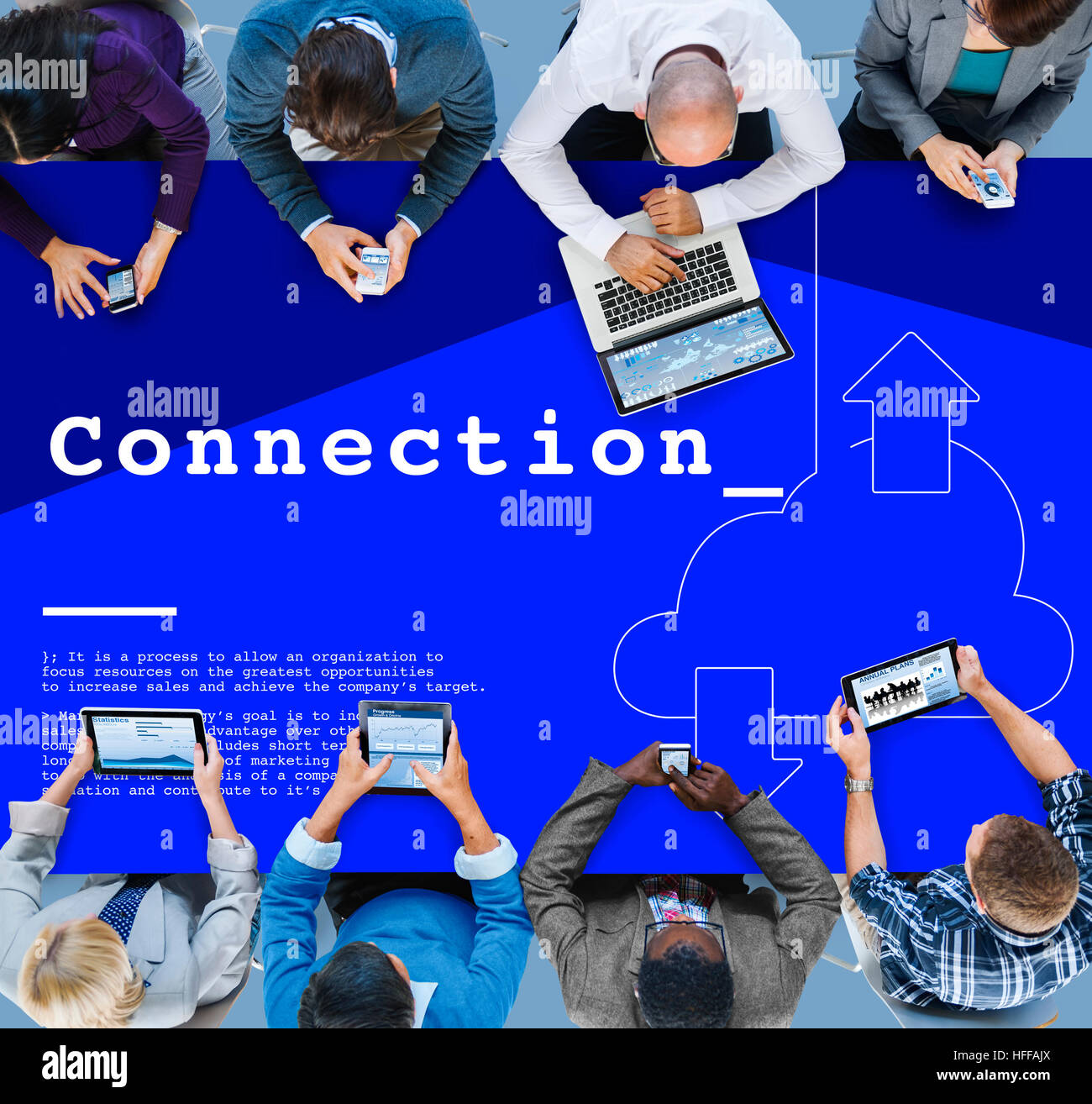 Cloud Computing Network Connection Concept Stock Photo - Alamy