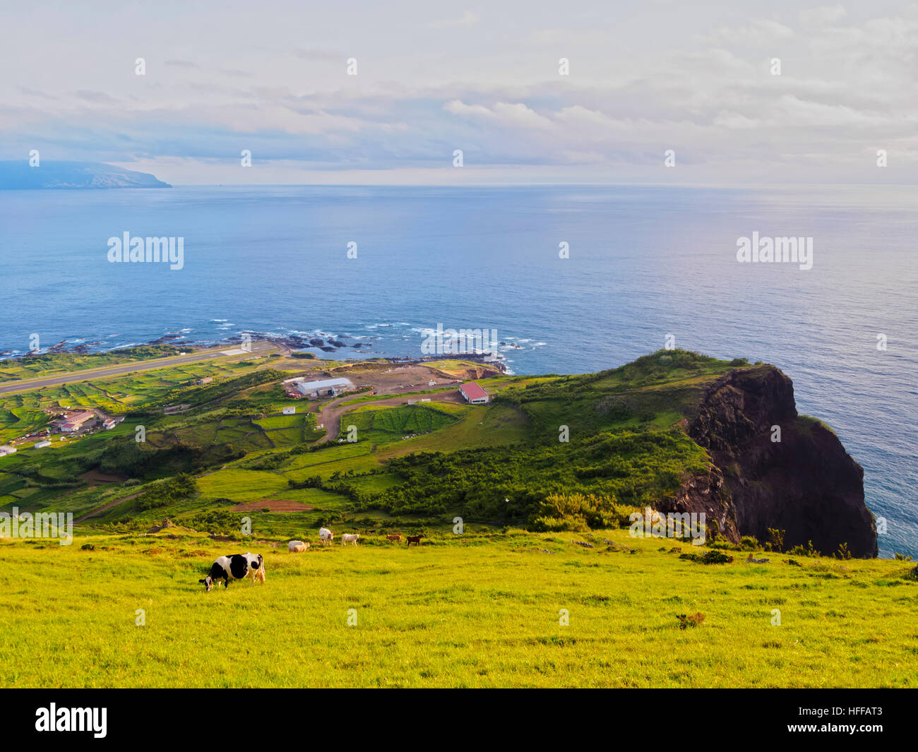 Portugal, Azores, Corvo, Landscape of the island Stock Photo - Alamy