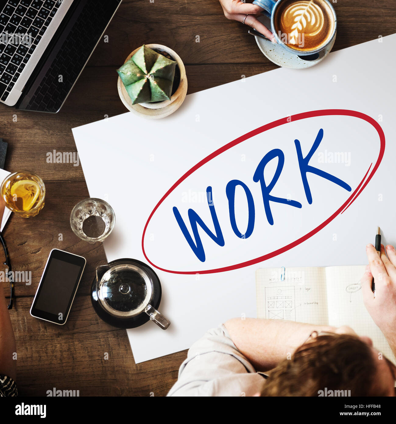 Work Business Organisation Stamp Concept Stock Photo - Alamy