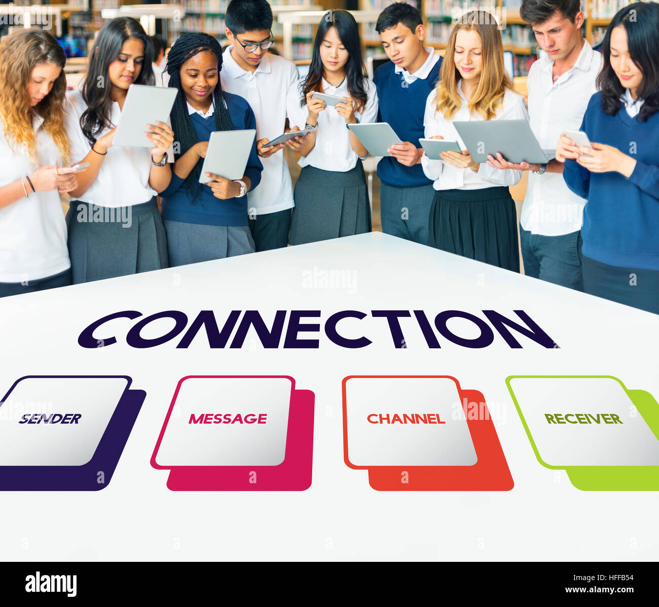 Connection Networking Togetherness Bond Concept Stock Photo - Alamy