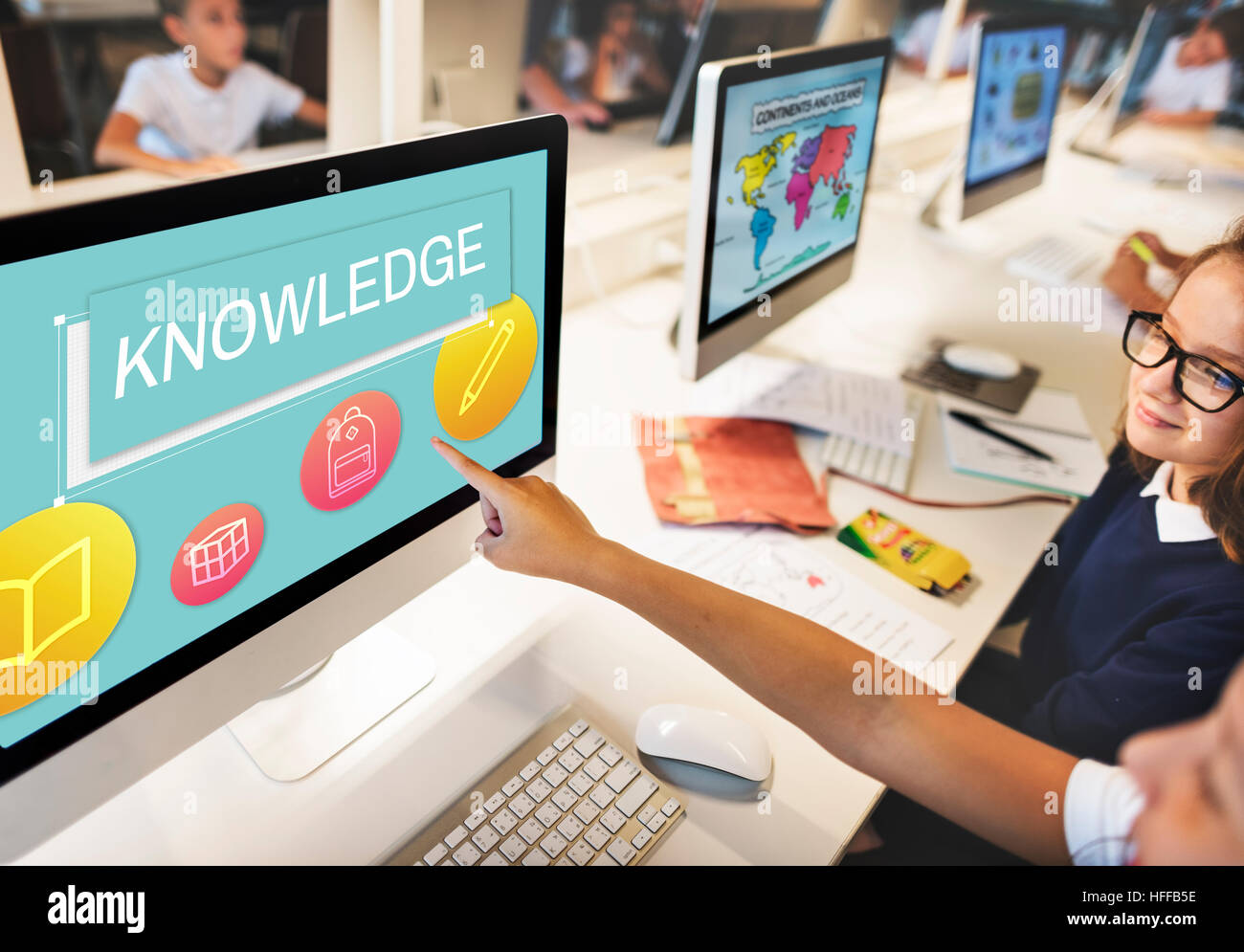 Study School Academic Icon Graphic Concept Stock Photo - Alamy