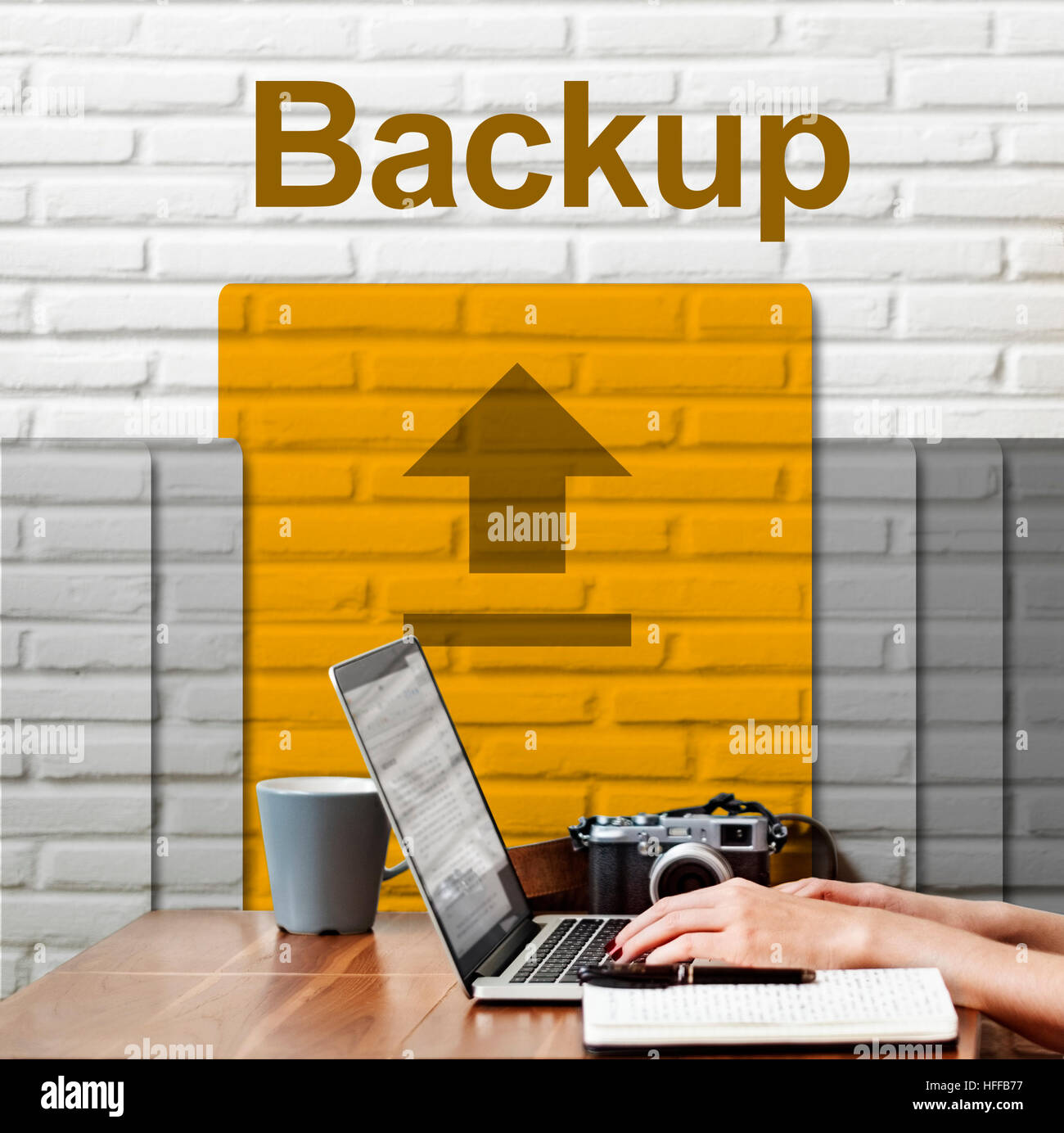 Data Backup Information Technology Concept Stock Photo - Alamy
