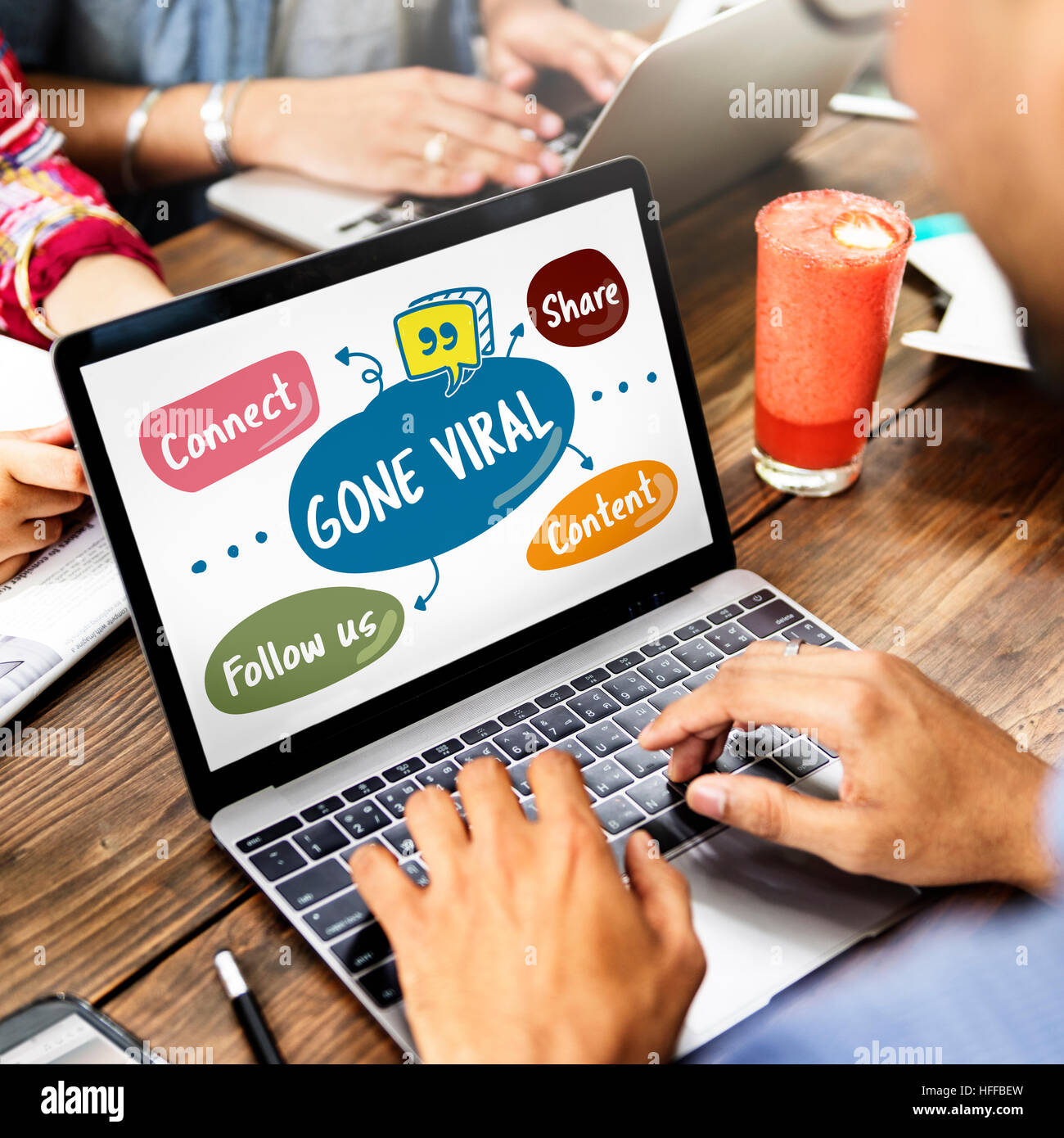 Internet Community Social Media Concept Stock Photo - Alamy
