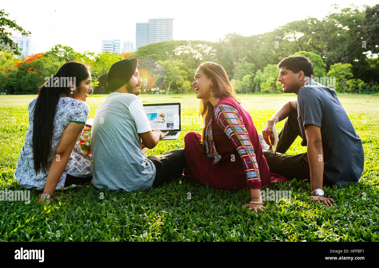 Indian Ethnicity People Interacting Concept Stock Photo - Alamy