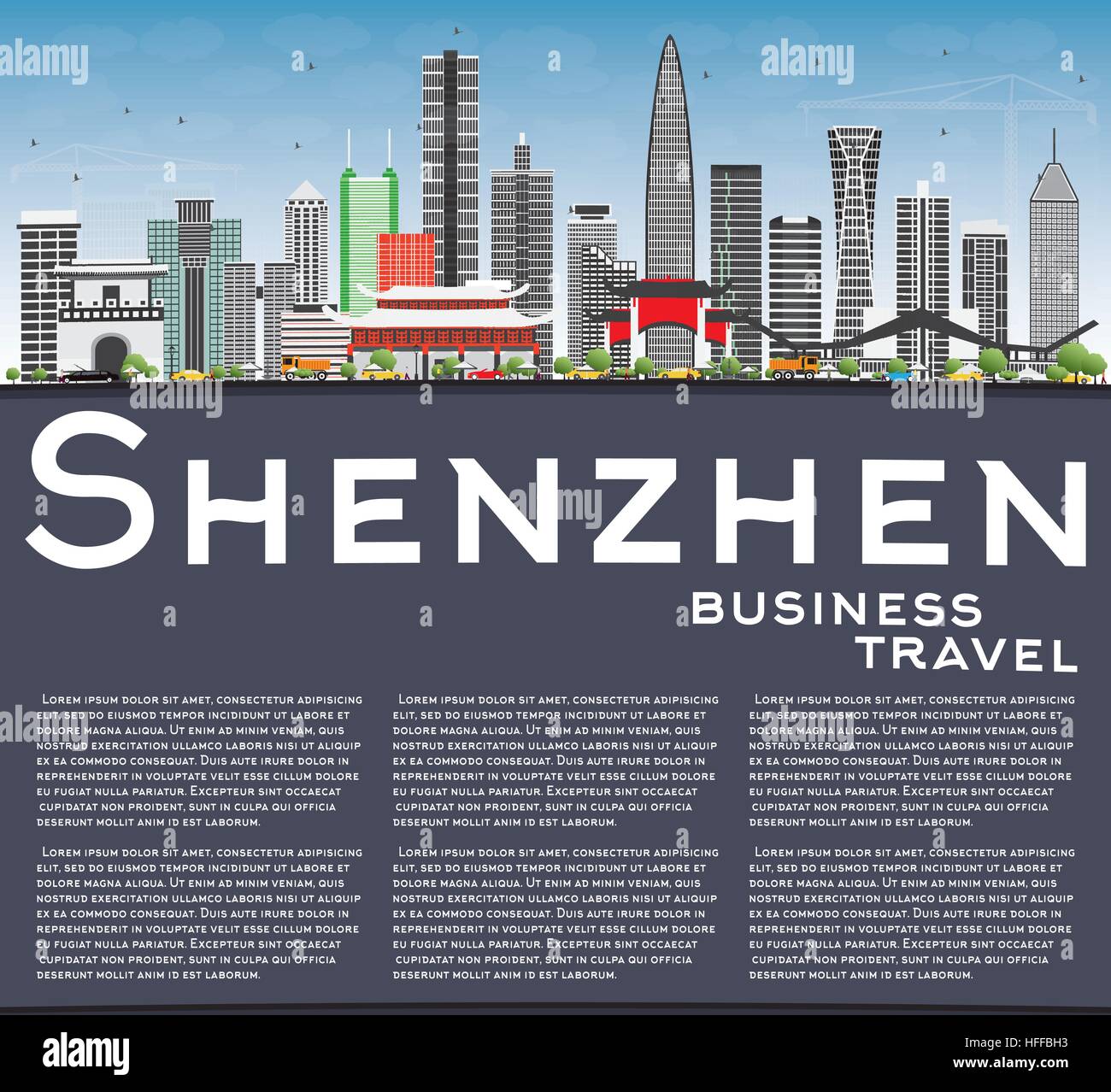 Landmark of shenzhen Stock Vector Images - Alamy