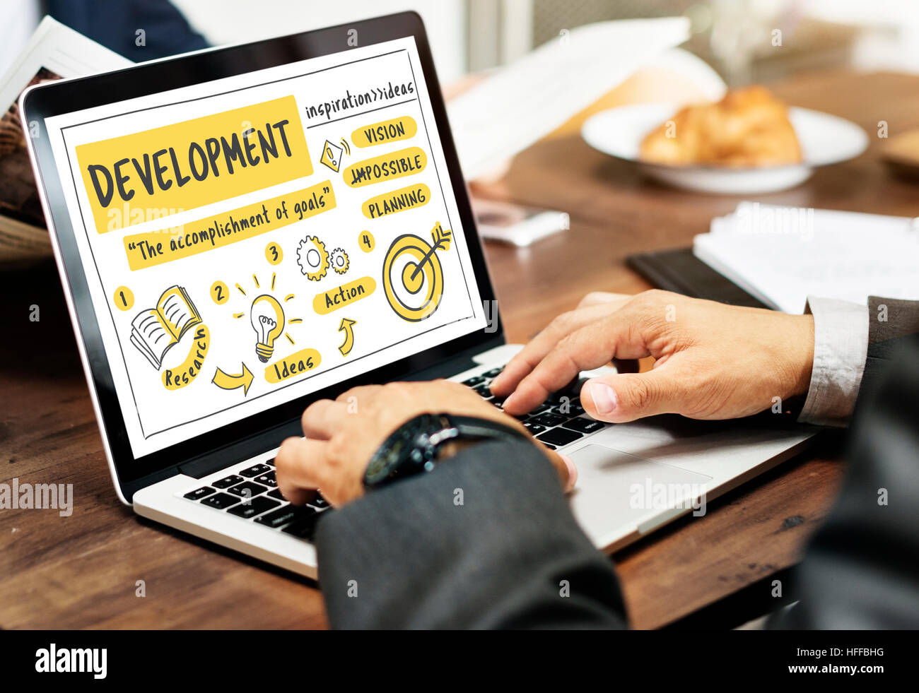 Development Achievement Improvement Success Concept Stock Photo - Alamy