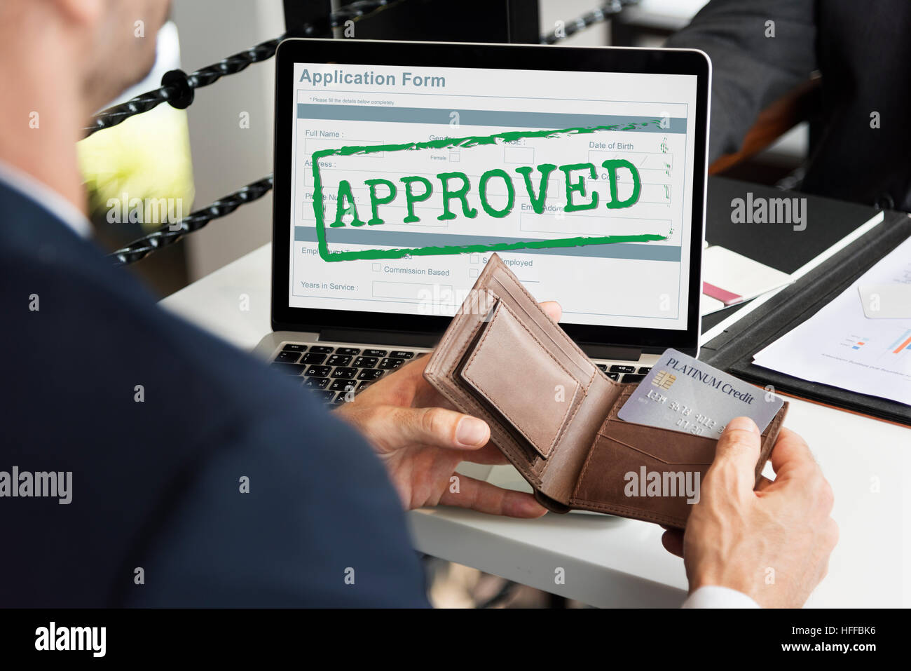 Approved Accepted Application Form Concept Stock Photo - Alamy