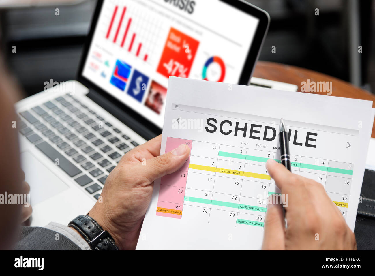 Schedule Agenda Calendar Appointment Graphic Concept Stock Photo - Alamy