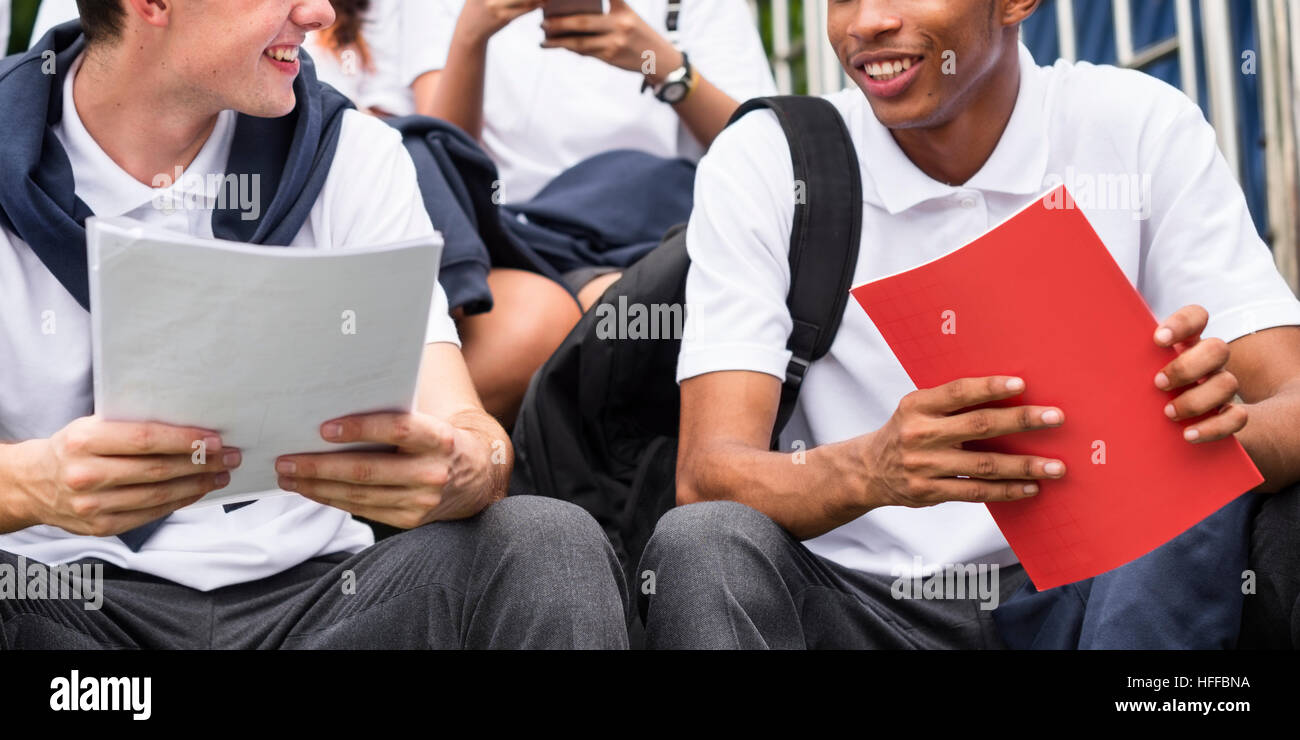 Friend Student Happiness College Diverse Concept Stock Photo - Alamy