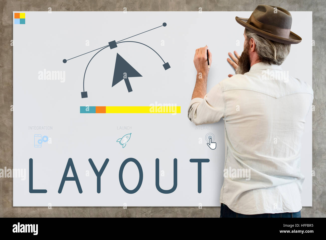 Responsive Design Website Template Layout Concept Stock Photo - Alamy