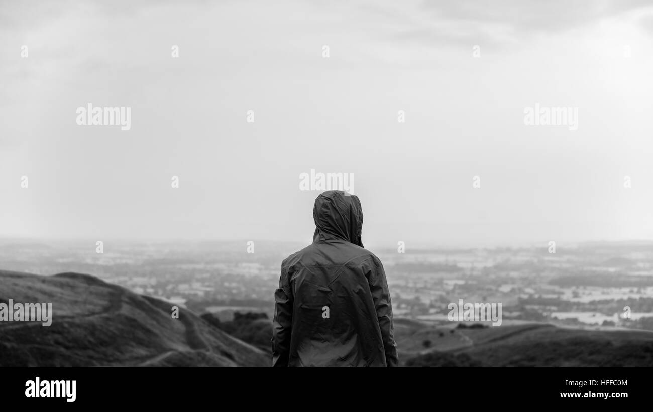 Cloudscape sky view from Black and White Stock Photos & Images - Alamy
