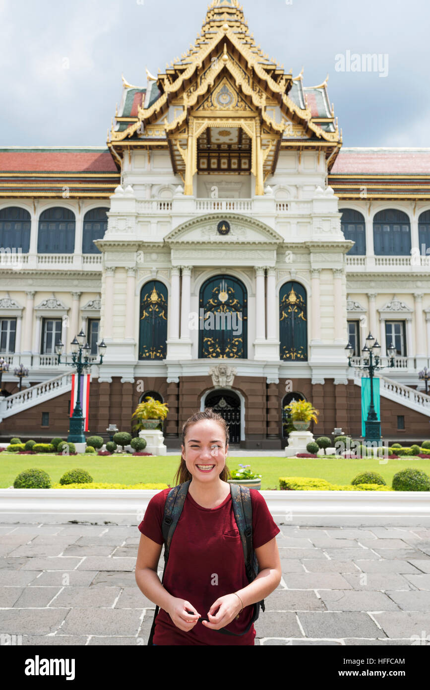 Woman Traveler Thailand Destination Culture Concept Stock Photo - Alamy