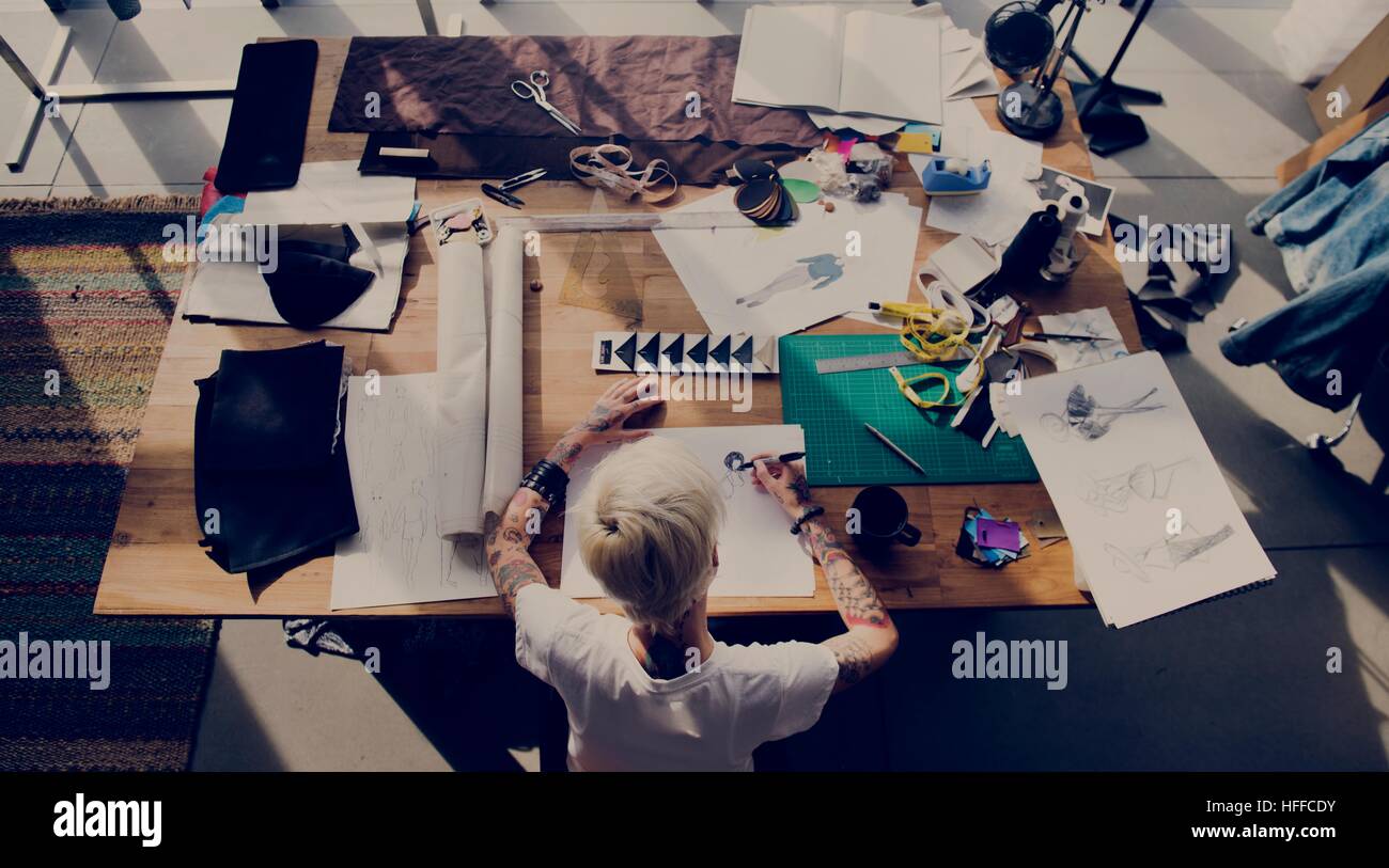 Fashion Designer Stylish Showroom Concept Stock Photo - Alamy