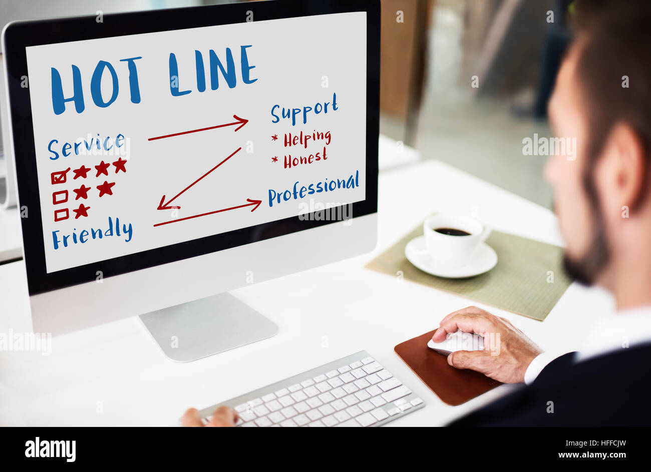 Customer Service Rating Graph Stock Photo - Alamy