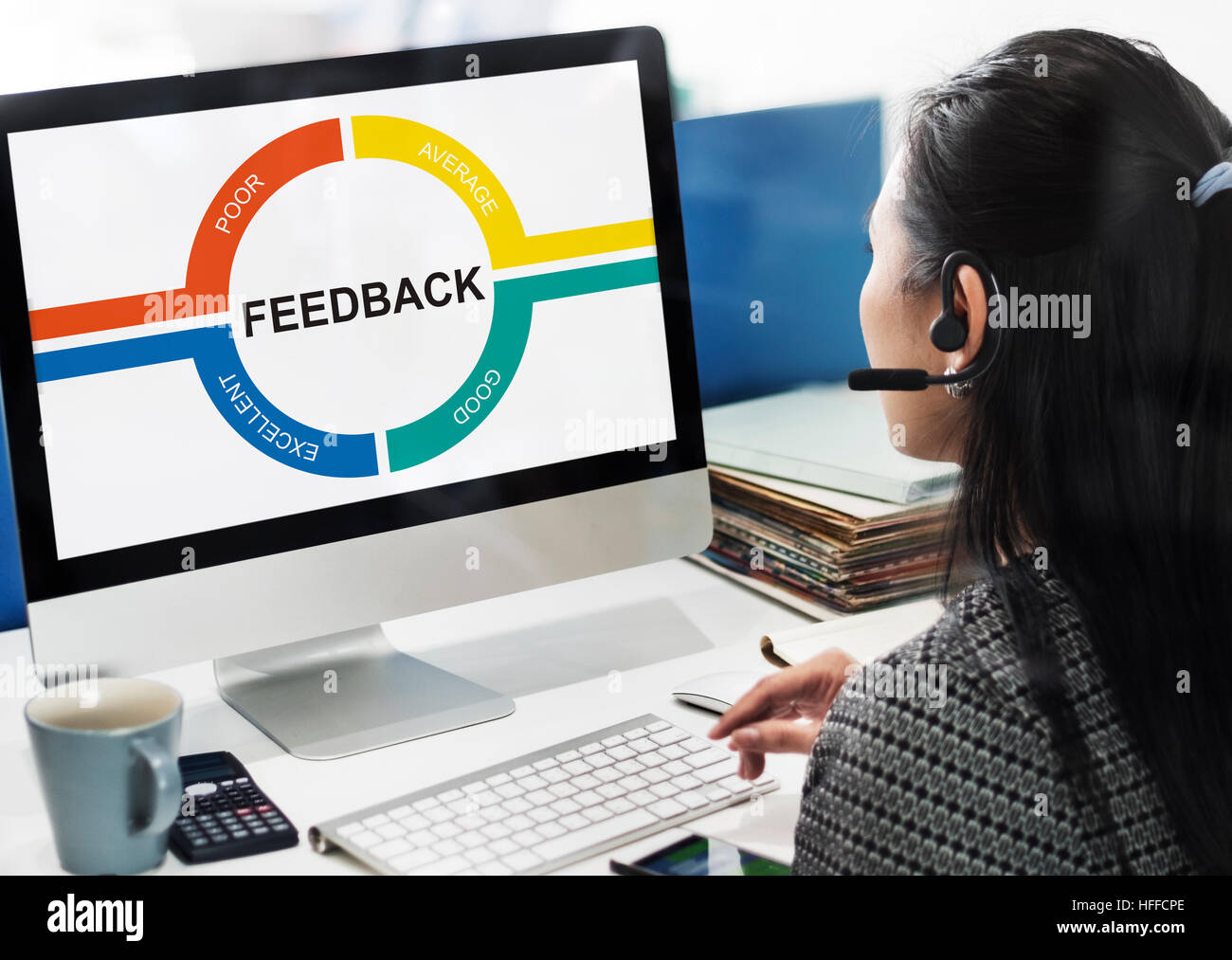 Customer Service Feedback Comment Graphic Concept Stock Photo - Alamy