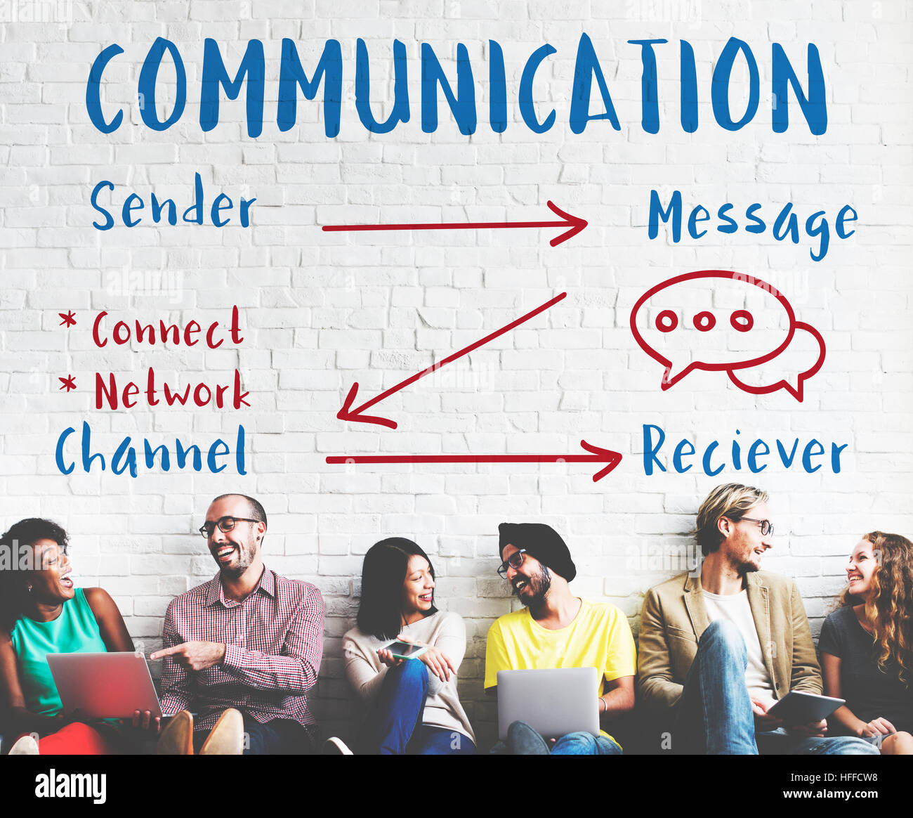 Communication Graph Networking Connection Internet Concept Stock Photo ...