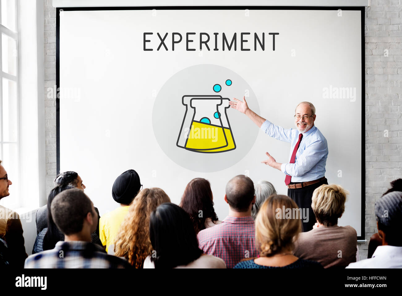 Science Lab Experiment Beaker Icon Concept Stock Photo - Alamy