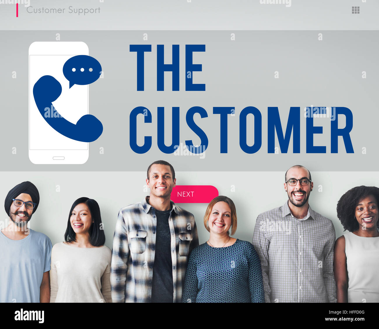Customer Communication Phone Icon Concept Stock Photo - Alamy