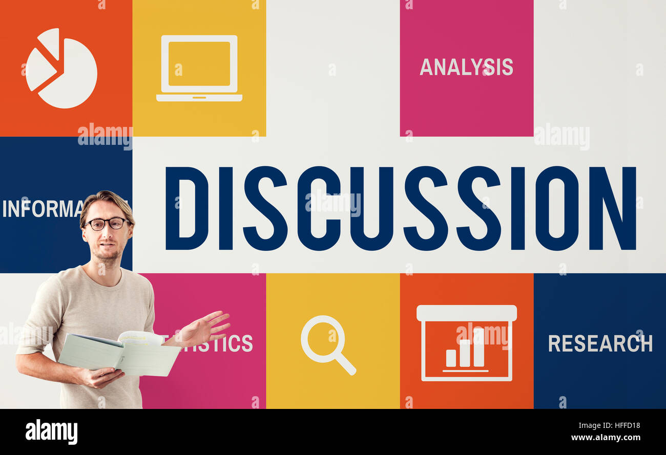 Discussion Corporate Presentation Strategy Concept Stock Photo - Alamy