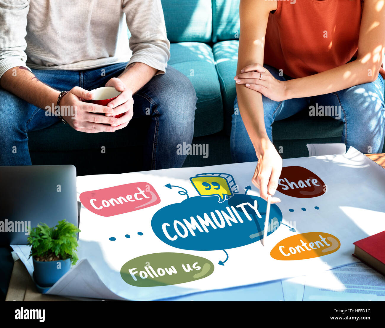 Internet Community Social Media Concept Stock Photo - Alamy