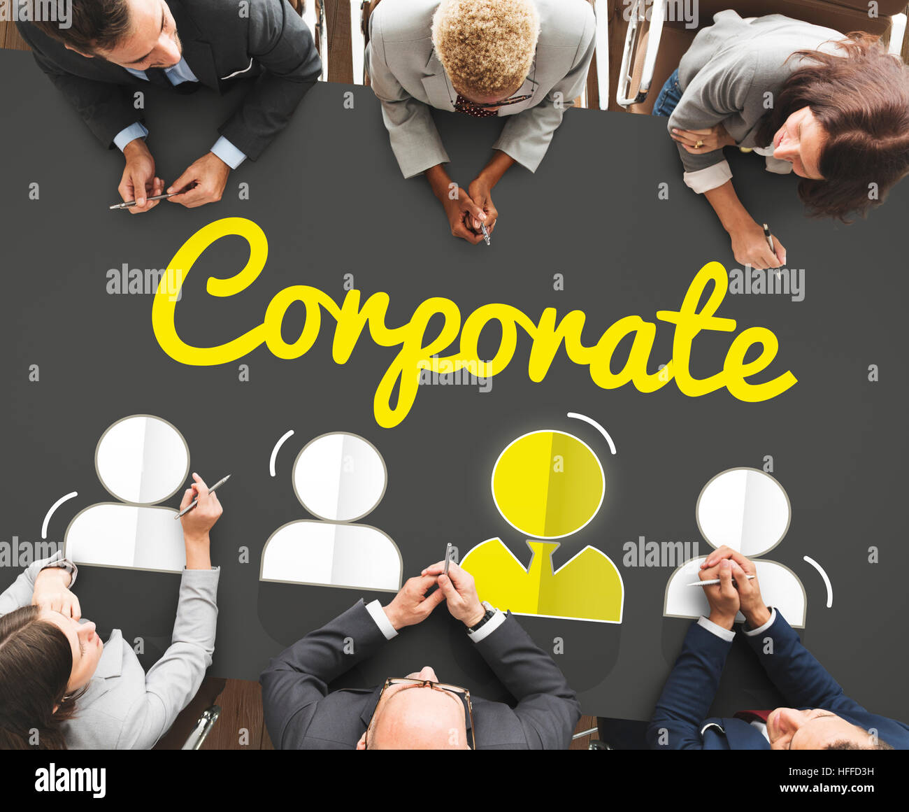 Partnership corporate team leader font hi-res stock photography and ...
