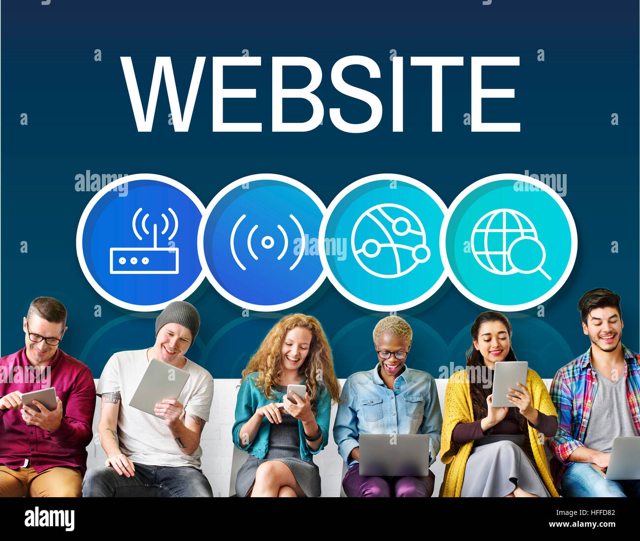 Website Internet Technology Concept Stock Photo - Alamy