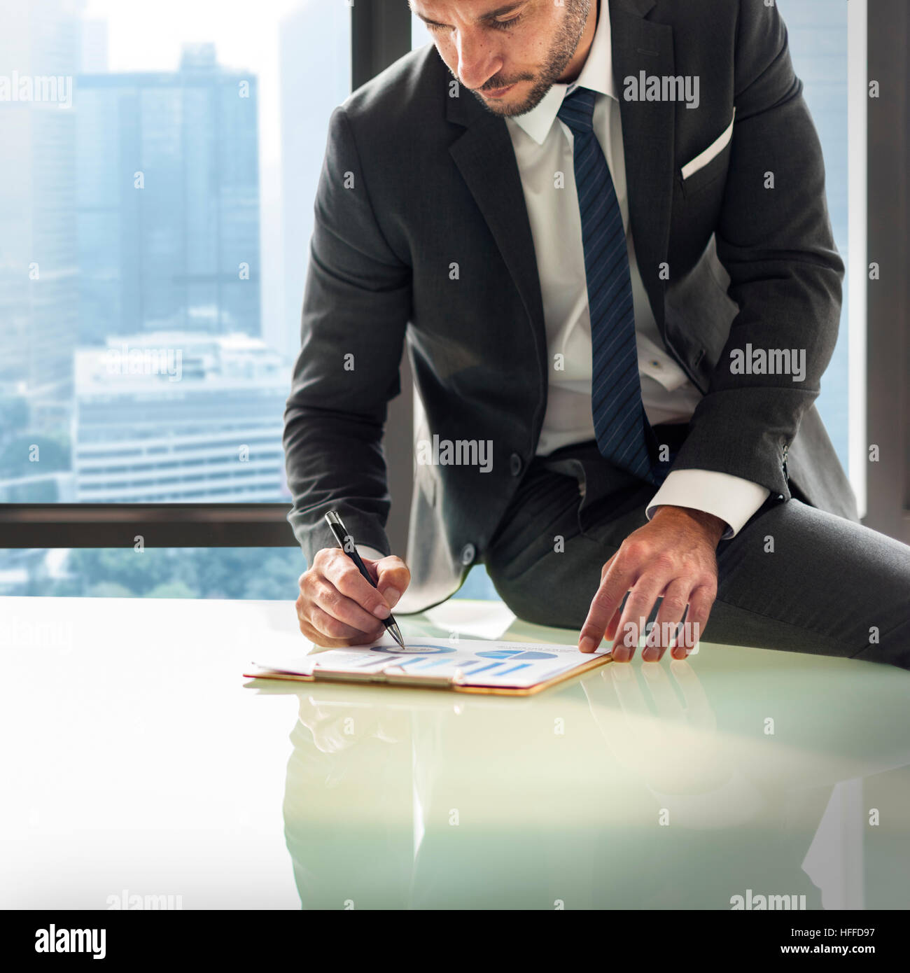 Businessman Enterpreneur Motivation Objective Concept Stock Photo - Alamy