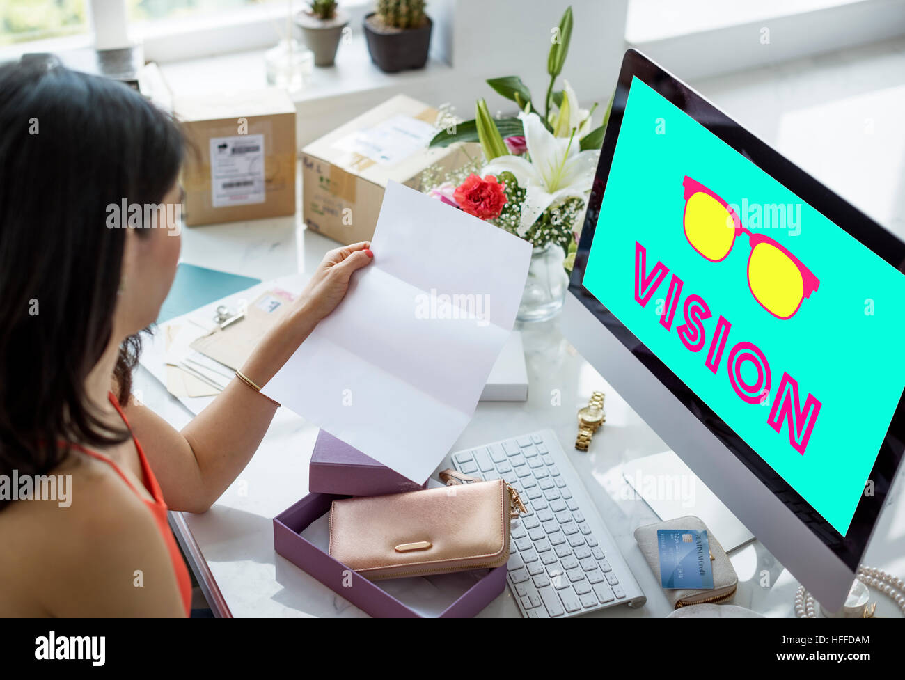 Vision Business Work Strategy Concept Stock Photo - Alamy