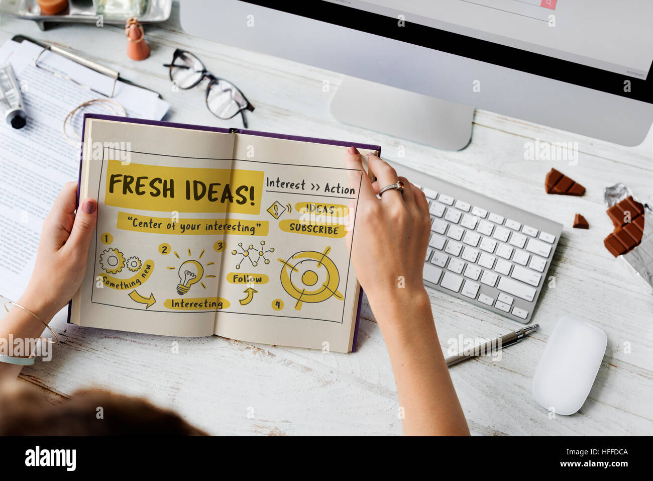 Fresh Ideas Inspire Creativity Concept Stock Photo - Alamy