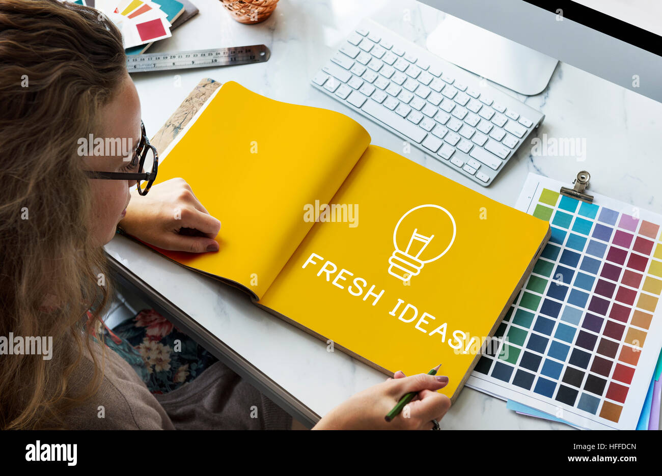 Ideas Creation Design Inspiration Vision Concept Stock Photo - Alamy