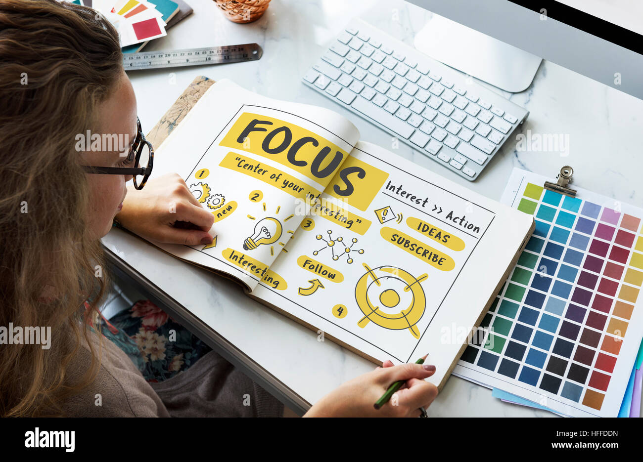 Focus Concentration Goals Target Determine Concept Stock Photo - Alamy