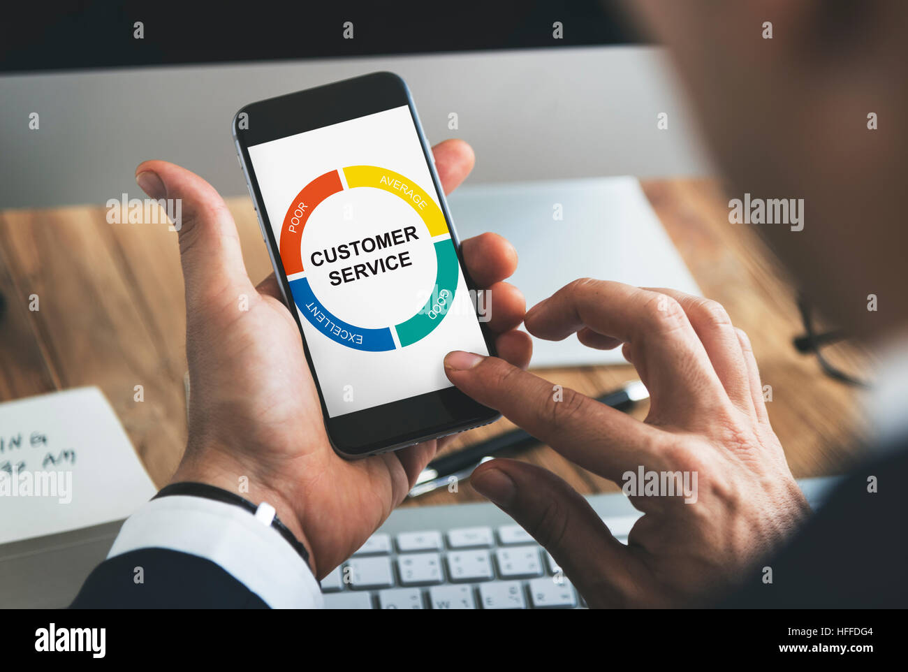 Customer Service Feedback Comment Graphic Concept Stock Photo - Alamy