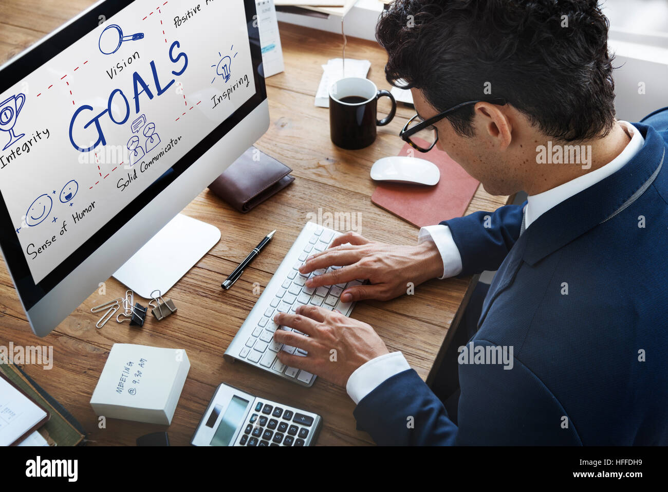 Teamwork Goals Ideas Creativity Concept Stock Photo - Alamy