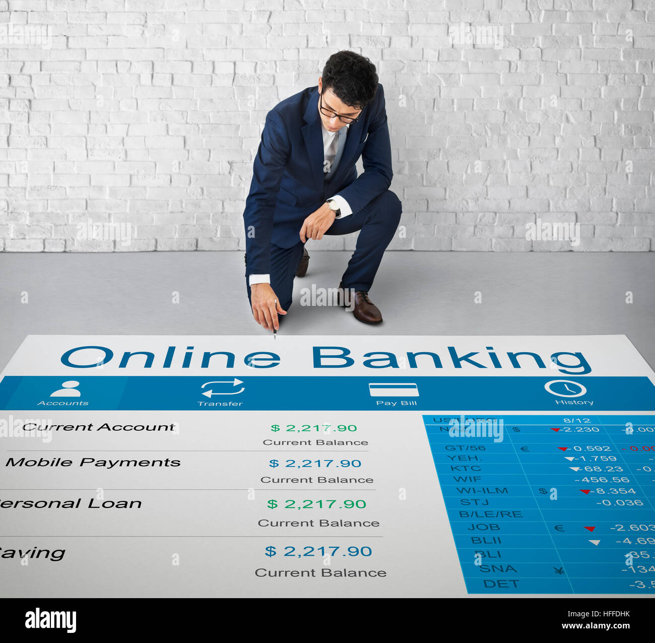 Online Banking Account Transaction Concept Stock Photo - Alamy
