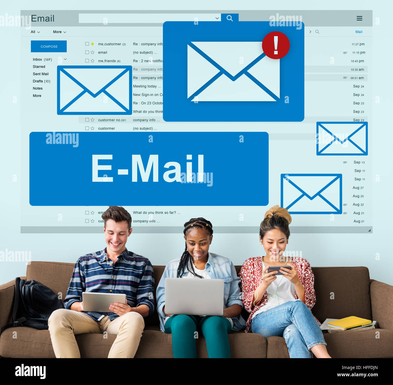 Mail Communication Connection Online Concept Stock Photo - Alamy